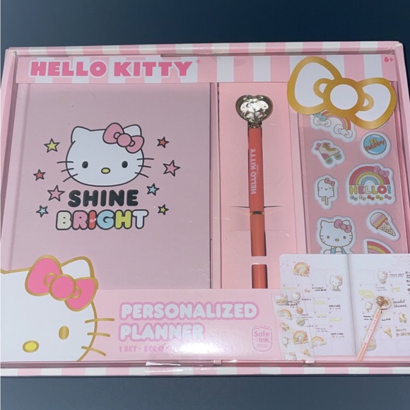Hello Kitty | Other | Hello Kitty Planner With Puffy Stickers And Pen ...